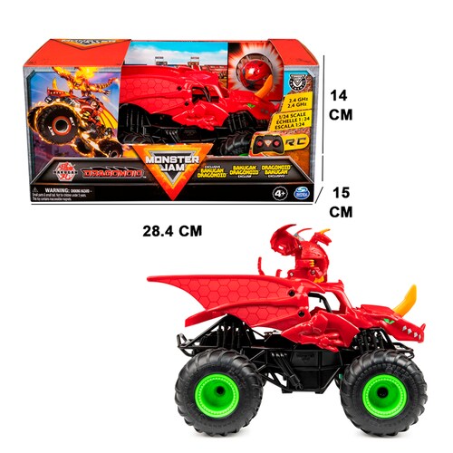 Carro a Control Remoto Spin Master Monster Jam Dragonoid Bakugan R/C