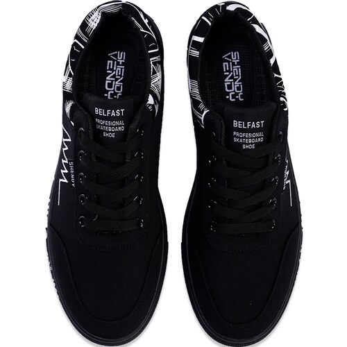 Tenis Shendy Vendy Casual Deportivo Monaco Negro/Blanco