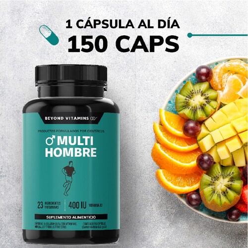 Multivitaminico para Hombres con 24 Ingredientes Suplemento Alimenticio ...