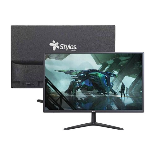 MONITOR STYLOS 19" STPMOT3B 5MS 60HZ FLAT VGA HDMI