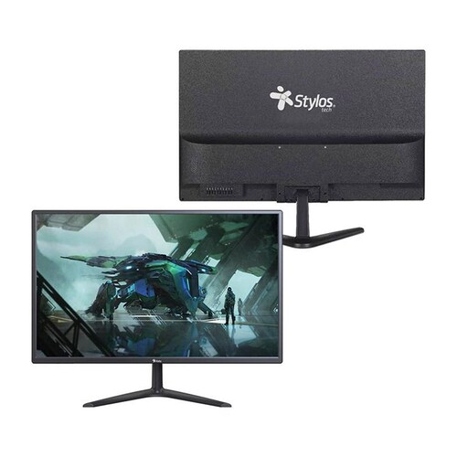 MONITOR STYLOS 19" STPMOT3B 5MS 60HZ FLAT VGA HDMI