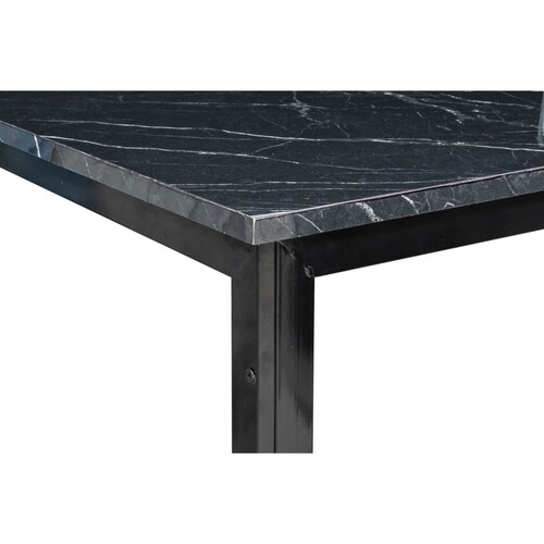 Comedor Java Gris 6 Sillas Rectangular Tubular y Formica Marmoleada