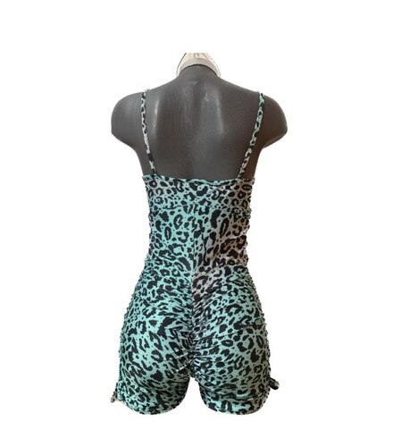 Enterizo Animal Print (azul)