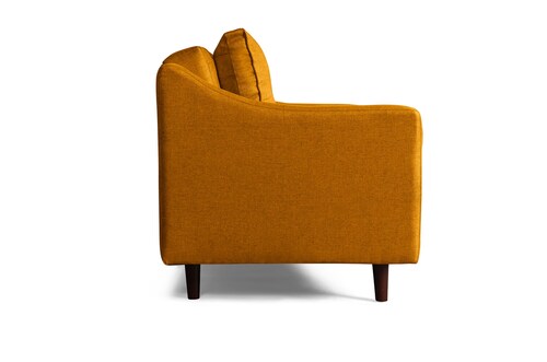 Sofá Cama Makora Picard Mostaza Con Tecnología Beehive Airflex Foam
