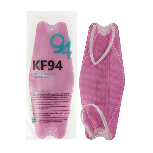 Cubrebocas Kf94 Mascarillas 3d Colores 10pzs Filtración 94%