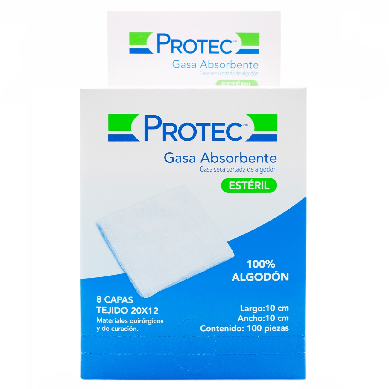 Gasa Estéril Protec 10x10cm 100 pz -Médica Depot