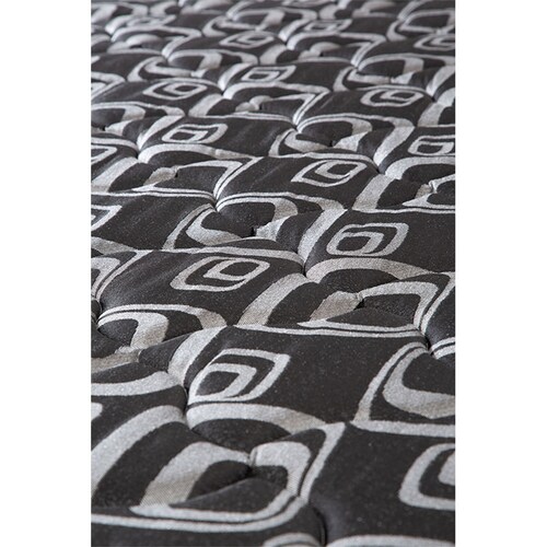 Colchón King Size Spring Air Morgan Con Base Cama Dicasa Rivoli Gris Y