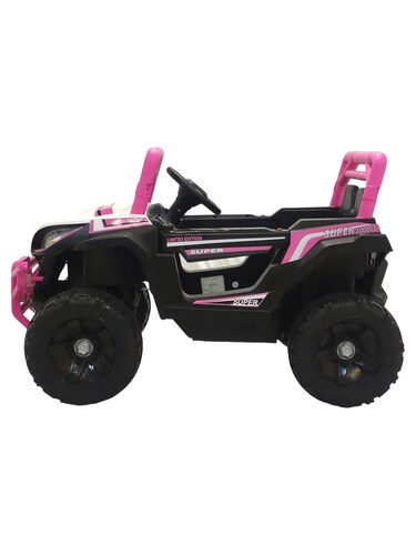 Montable Electrico Control Remoto 5KM/H Musica 12V Luz y Sonido - Rosa