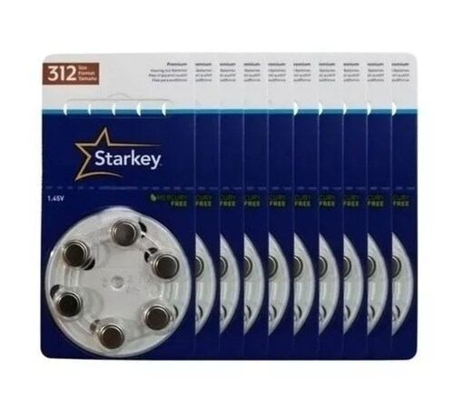 Batería Auditiva Starkey 312 Café con 6 unidades