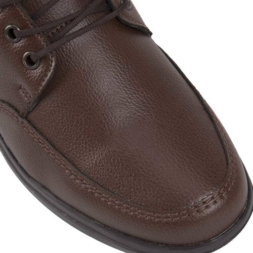 Botín confort color café con agujeta para hombre, marca Nebel Walk, mod ...