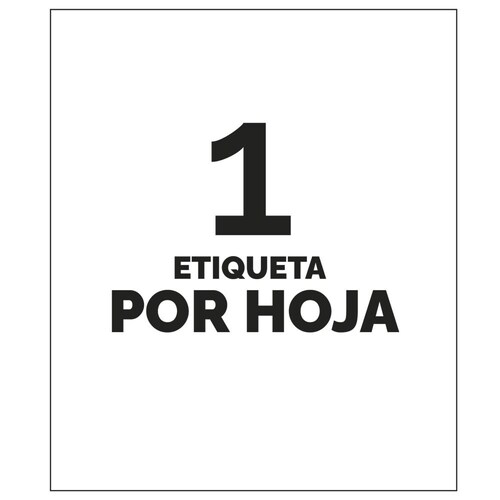 Etiqueta blanca de adhesivo permanente Pres-a-ply, paquete con 100 ...