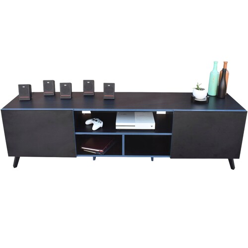 Centro de entretenimiento Europa Hogare, Rack para TV, Amplios espacios ...