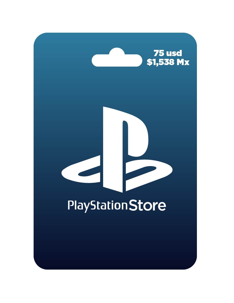 Playstation Store 75 USD $1538, tarjeta prepago, Pin Digital
