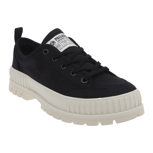 Tenis Negros con Plataforma Negros Palladium Shok LO