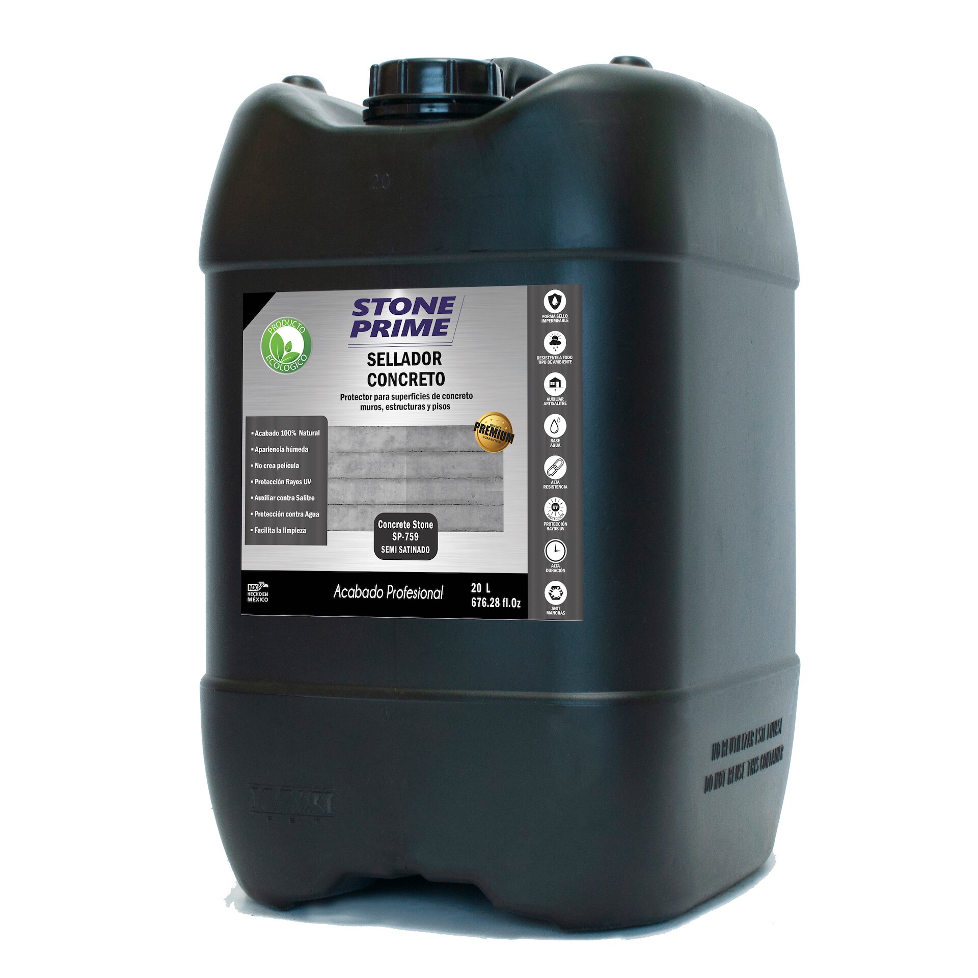 Sellador para concreto Stone Prime Acabado húmedo 20 litros
