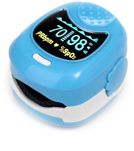 Oxímetro Pediátrico Contec CMS50QB, con Batería Recargable y Pantalla Lcd Dual Color