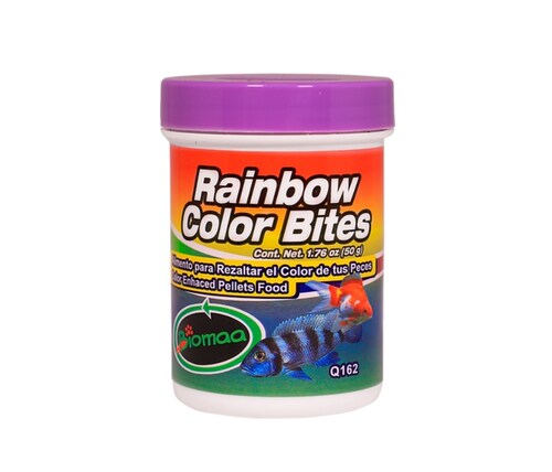 Rainbow Color Bites Alimento en Pellets para resaltar el color 50g - Biomaa
