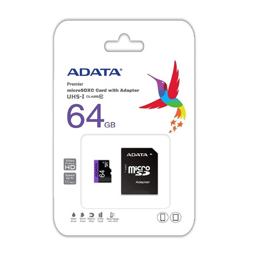 Tarjeta De Memoria Premier Micro Sdxc 64 Gb Clase 10 Adata