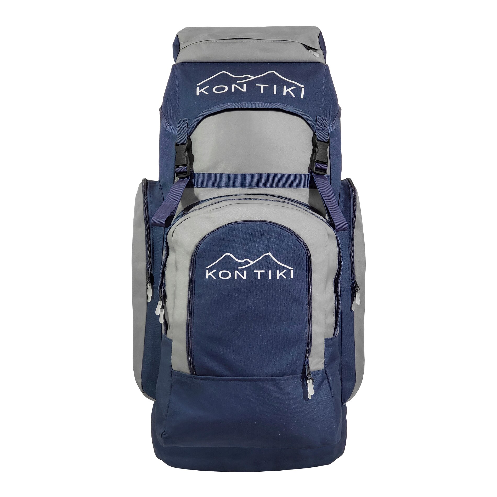 Mochila 2 en 1 Azul para Viaje y Campismo 62l + Backpack 10l Kon Tiki ...