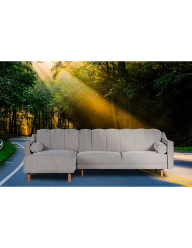 Sala Modular Makora Scotch Gris Claro Con Tecnología Beehive Airflex Foam