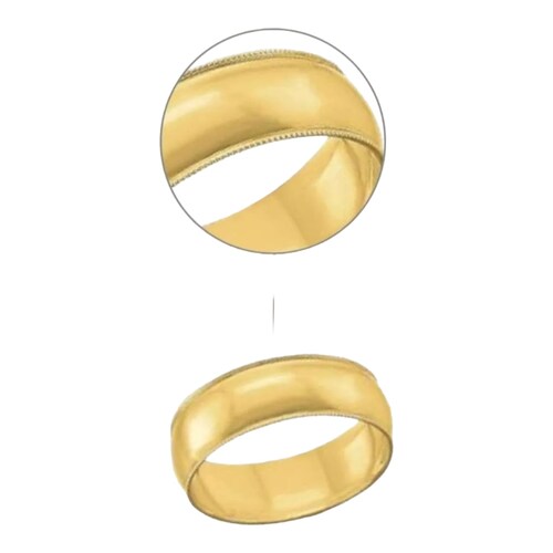 Argolla Matrimonio Lisas Diamantado Oro 10K + Obsequio