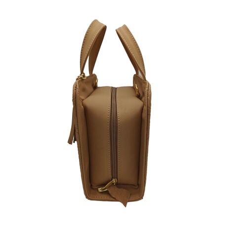 Bolso en Piel Vacuno Cincelada Fana Patricia Camel