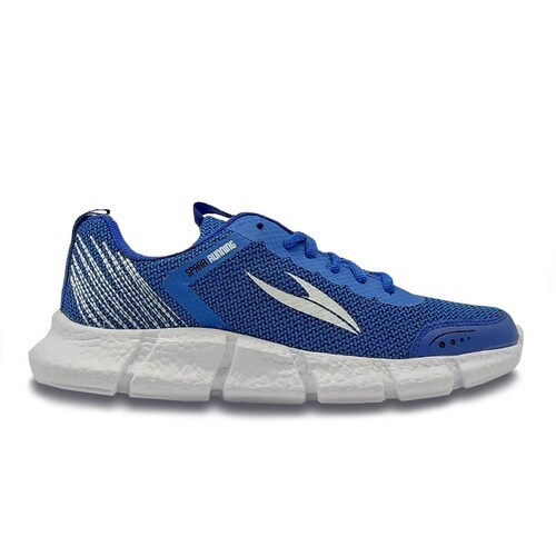 Tenis Sparr 120 Azul Rey Blanco Hombre Deportivo Runing Gym