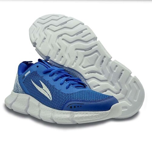 Tenis Sparr 120 Azul Rey Blanco Hombre Deportivo Runing Gym