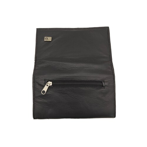 Cartera en Piel Vacuno Fana Lisa Negro