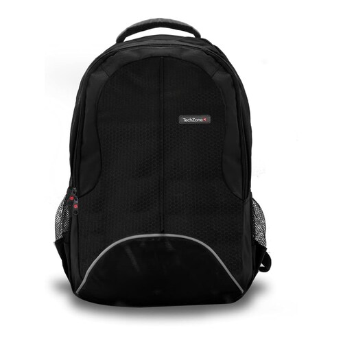 Mochila Backpack Techzone De 15.6 Pulgadas, Multiples Compartimientos Negro