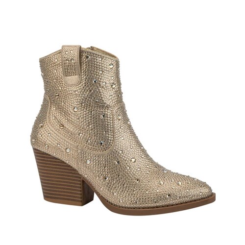 Botas vaqueras de ante con pedrería marca Tierra Bendita Deluxe ...