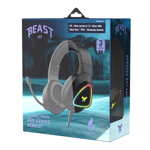 Audífonos Gamer Beast Muspell Prime Stf Color Negro