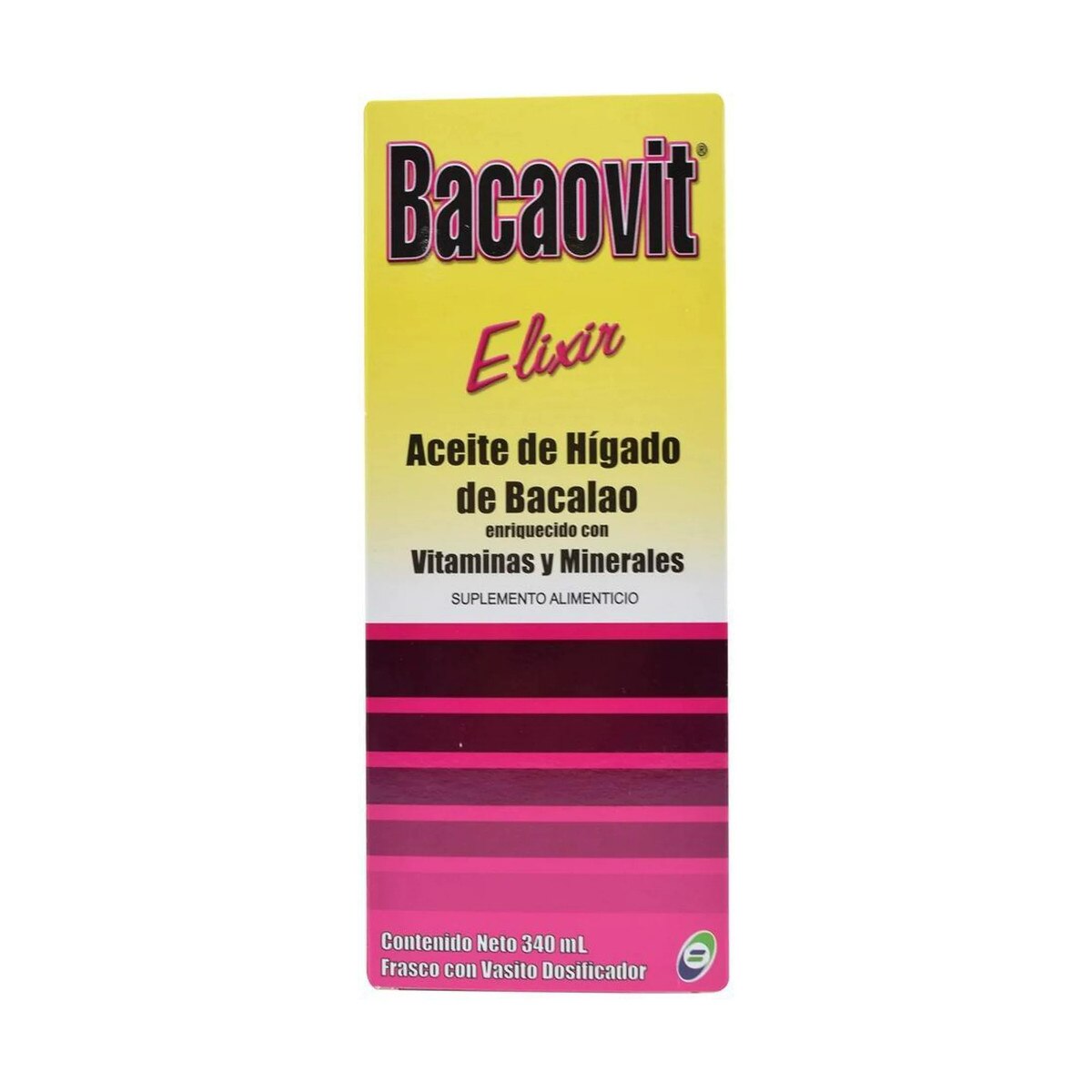 Aceite Hígado Bacalao Bacaovit Elixir 340 Ml Suplemento Bacaovit Elixir ...