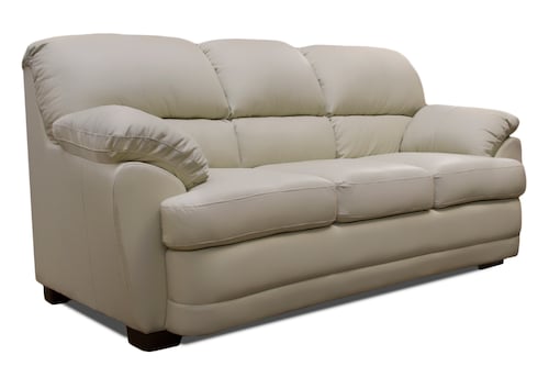 Sala de Piel Genuina Sofa Y Love Seat Florencia Color Marfil - ConfortoPiel