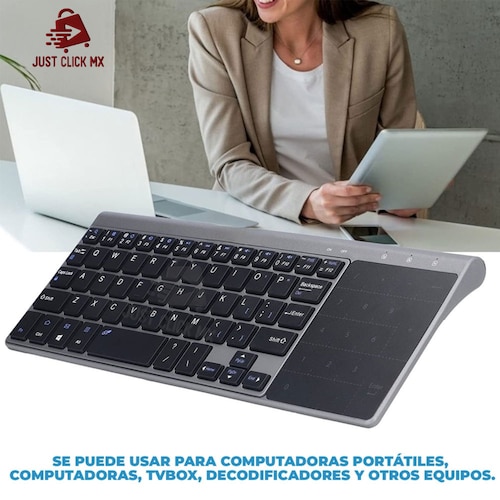 Teclado Inalámbrico Con Touchpad Numérico.