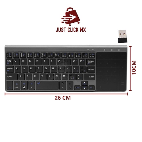 Teclado Inalámbrico Con Touchpad Numérico.