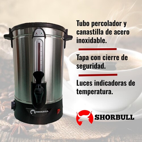 Precoladora Cafetera 15L 100 Tazas SHORBULL