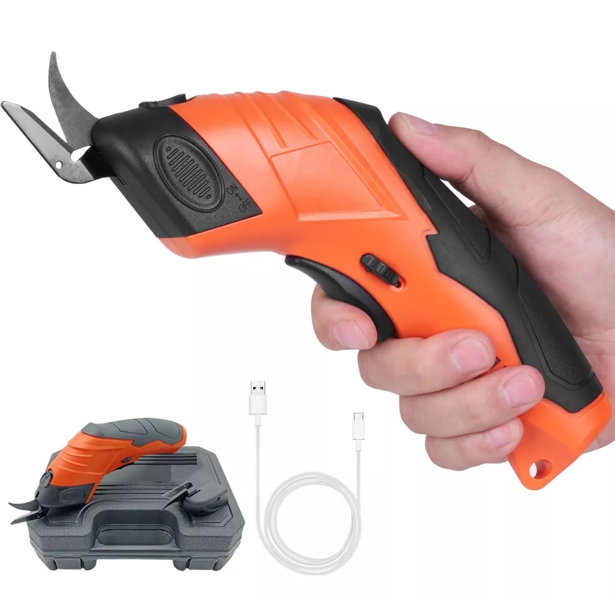 Tijera Eléctrica Inalámbrica Cortador De Tela Recargable