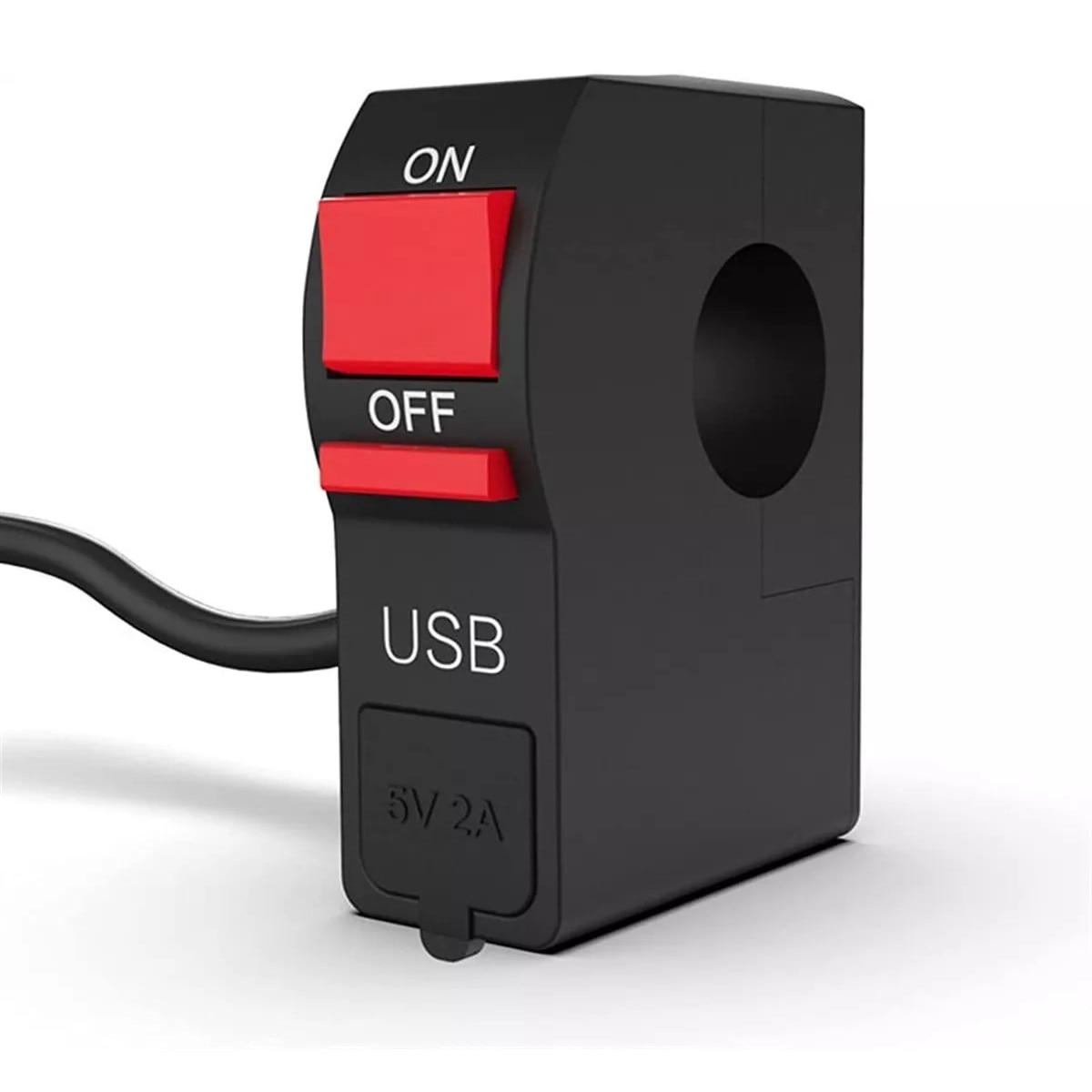 Cargador Usb Moto Apagador Luces Con Switch Corta Corriente