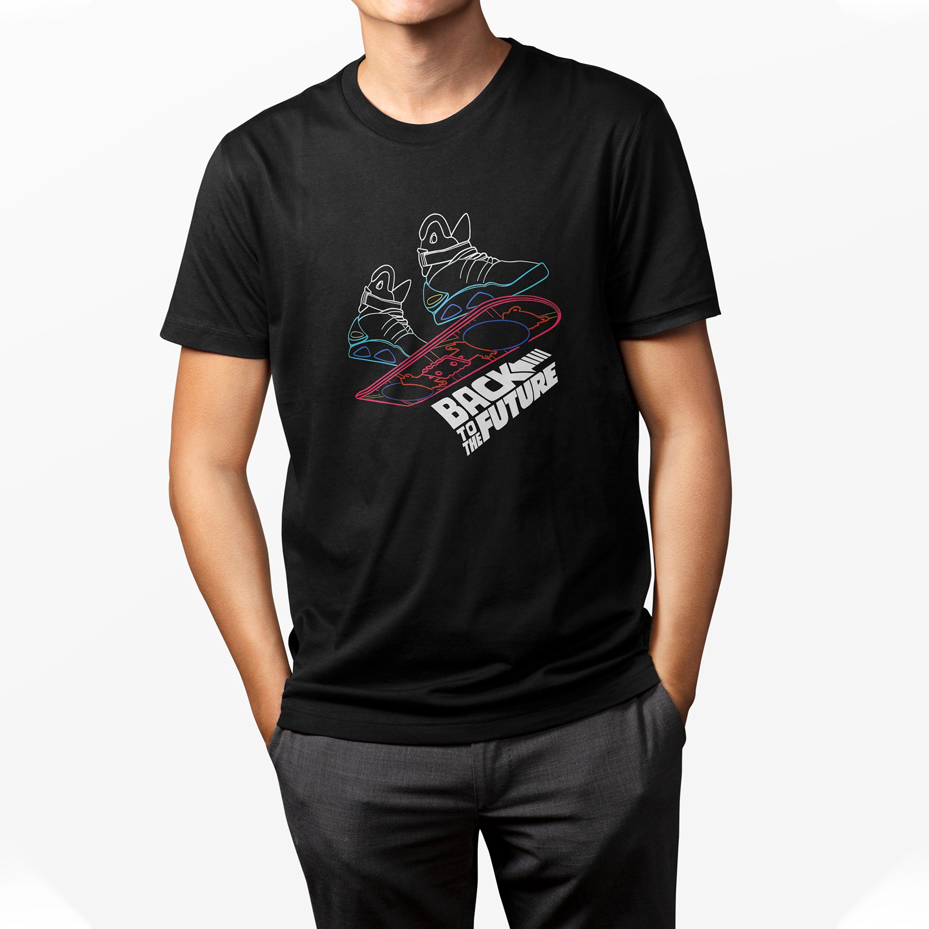 Playera Casual Volver al Futuro Pelicula Back to Future para Caballero ...