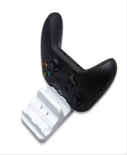 Carga Y Juega Base Cargadora Doble Para Controles Xbox