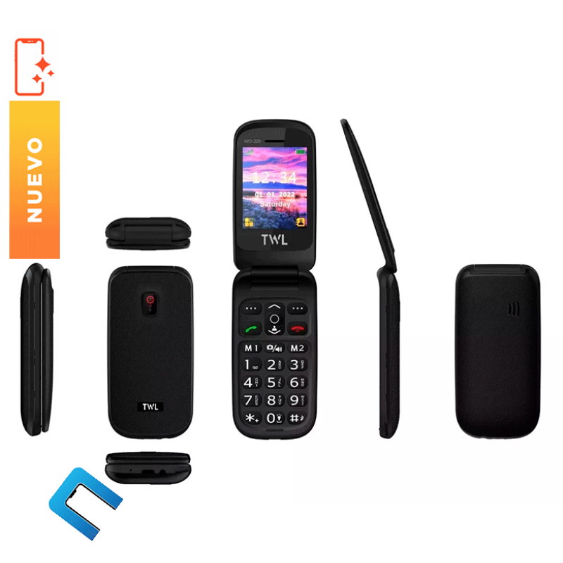 Wo-320 3G TWL Radio Linterna Tapa Tapita Folder Flip Celular