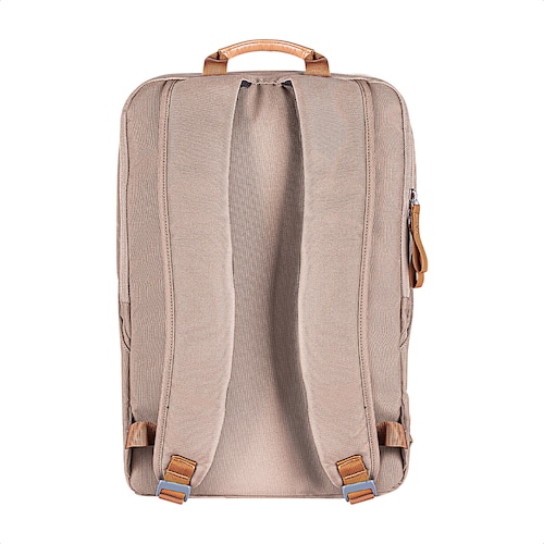 BACKPACK TECHZONE PORTA LAPTOP PET RECICLADO ECO HERO Beige.