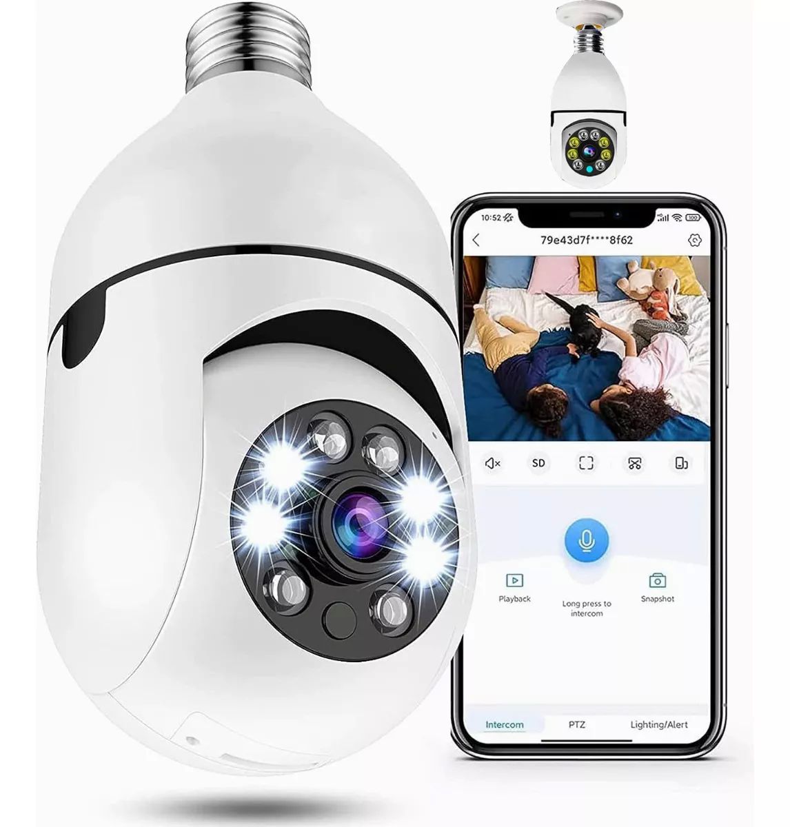 Cámara De Seguridad Wifi Exterior Hd 1080p Alarma/remota Ip.