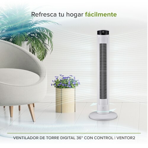 Ventilador De Torre Digital 36 Pulgadas Con Control Remoto Avera VENTOR2