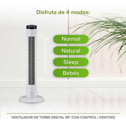 Ventilador De Torre Digital 36 Pulgadas Con Control Remoto Avera VENTOR2