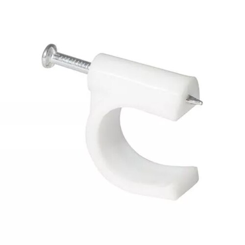 Grapa Cable Coaxial 10mm 20pzas Polietileno Surtek