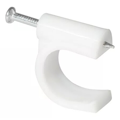 Grapa Para Cable Coaxial 16 Mm Blanco 20 Pzas Grac16 Surtek