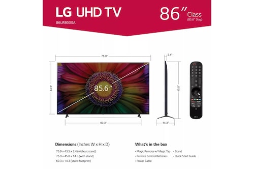 Smart TV LG 86'' Class Ur8000 Series 4K UHD LED