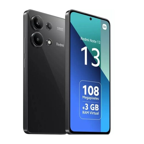 CELULAR Xiaomi Redmi Note 13 6.67" Dual Sim, 256GB, 8GB RAM, AZUL Y VERDE LIBERADO